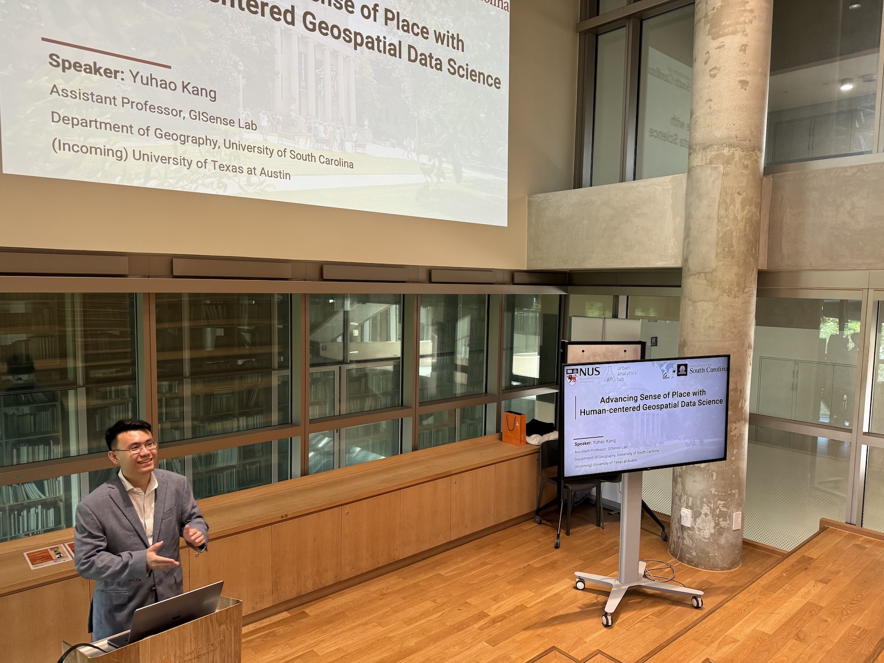 Visit by Prof Yuhao Kang from the University of South Carolina ...